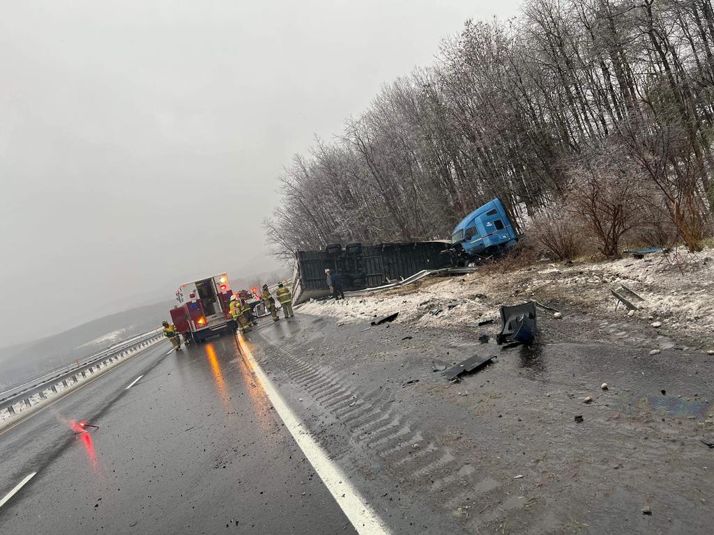 BRFD stays busy during Ice storm - Bedford Road Fire Department